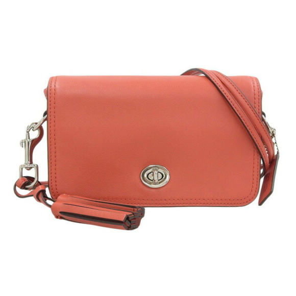 Coach | Bags | Coach Leather Legacy Penny Shoulder Bag Orange | Poshmark